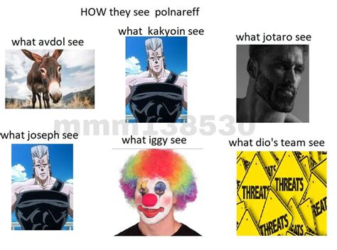 Polnareff The Main Character R Jojomemes