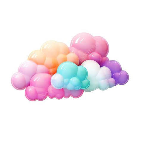 The Bubble Gradient Cloud Decoration Cloud Gradient Decoration Png