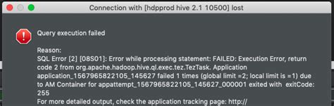 Hadoop Hive Query Resubmission Issues Issue 6734 Dbeaver Dbeaver