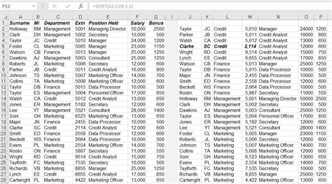 How To Sort And Filter Using Dynamic Array Functions In Microsoft Excel Lara Mellor Training