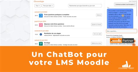 Un Chatbot Pour Votre Lms Moodle E Learning Touch