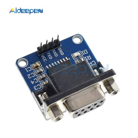 Max3232 Rs232 To Ttl Serial Port Converter Module Db9 Connector Max232 Diy Kit Electronic Pcb