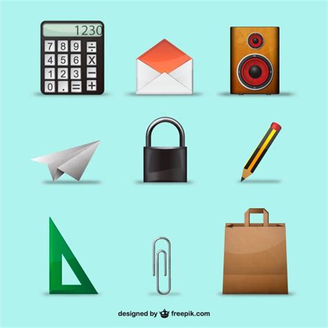 free vector 3d objects pack