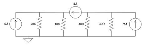 Solved Find The Voltages At Each Node In The Circuit Of Chegg