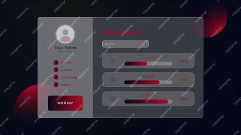 Premium Vector Glassmorphism Concept With Geometric Shapes Gradient