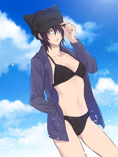 Rule 34 Alternate Costume Beach Bikini Black Bikini Blush Cap Cat