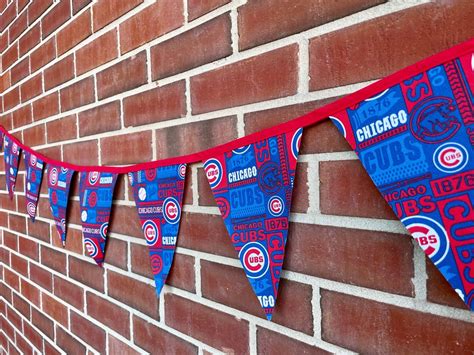 Chicago Cubs Flag Banner Garland Bunting Tailgate Baseball
