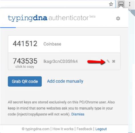 How To Change An Account Name And Secret Key TypingDNA Authenticator