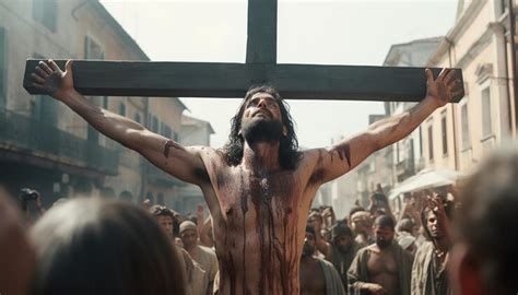 Premium Ai Image Jesus Christ Dying On The Cross For Our Sins