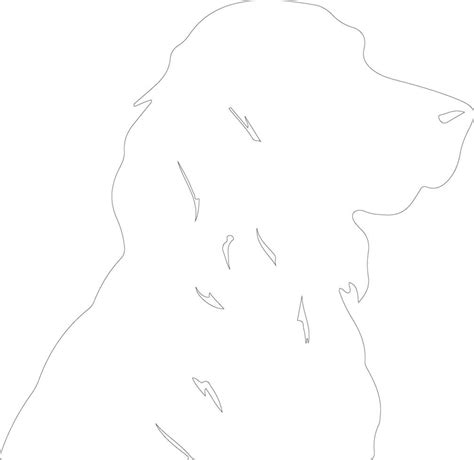 Field Spaniel Outline Silhouette 39057856 Vector Art At Vecteezy