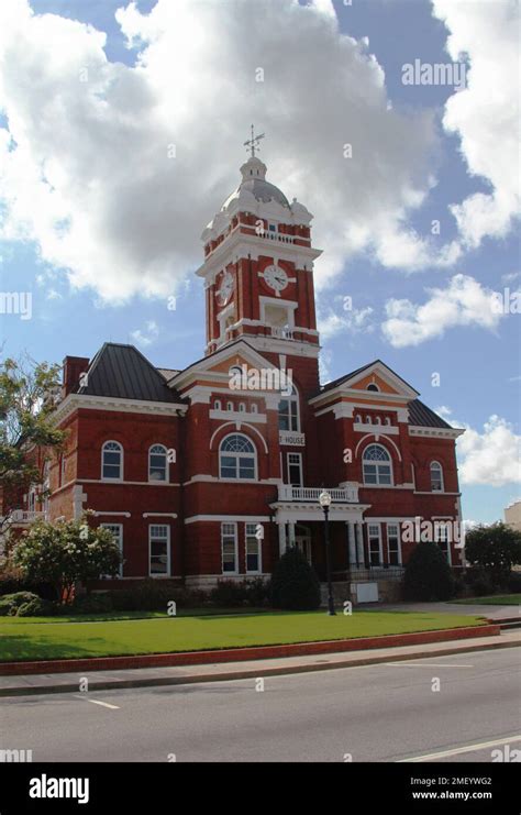 Forsyth Ga Usa Exterior View Of Monroe Countys Courthouse B 1896