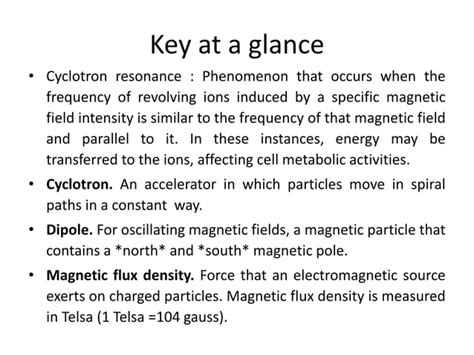Oscillating Magnetic Field For Food Processing Pptx Physics Science