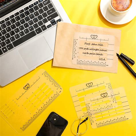 Teling 5 Pack Straight Line Stencil Set For Journaling India Ubuy