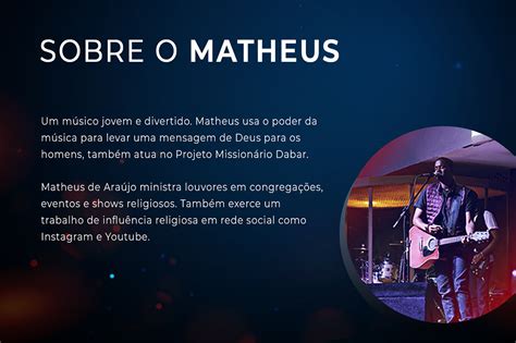 MÍdia Kit Matheus De Araújo On Behance