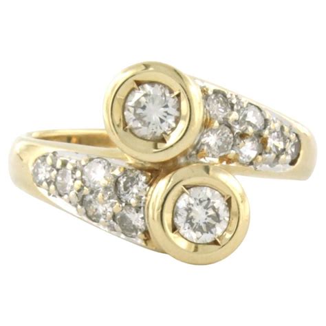 14k Gold Diamond Ring For Sale At 1stdibs Nine Stones Names