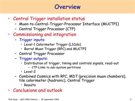 ppt commissioning of the atlas level 1 central trigger powerpoint