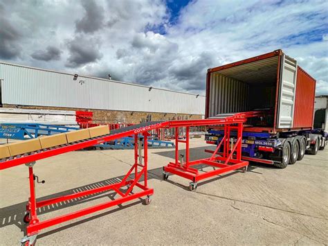 loading and unloading system truck container vertical heights