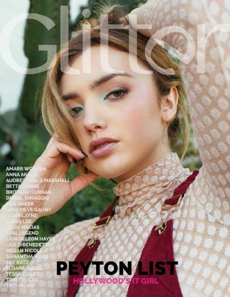 Peyton List Glitter Magazine May 2019 Cover Photo United States