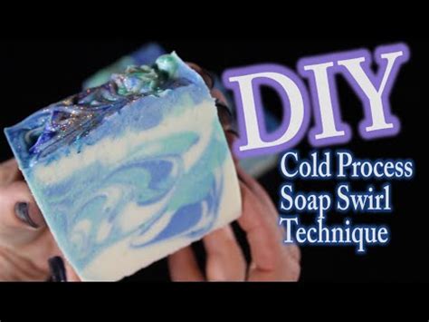 DIY Soap Making - How To Make Cold Process Soap Swirl Technique - YouTube