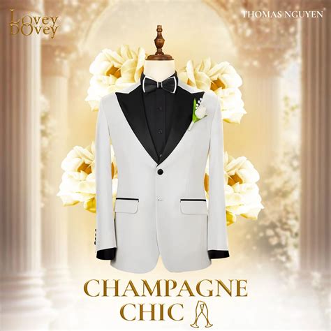 May Tuxedo Cưới Màu Trắng Lễ Phục Tuxedo Champagne Chic Thomas Nguyen Tailor And Design