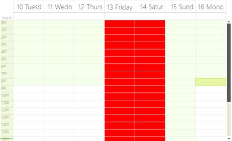 formatting cells radscheduler telerik ui for winforms