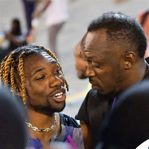 Noah Lyles Enters Big Leagues With Usain Bolt Justin Gatlin And Tyson