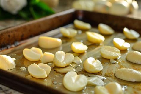Macadamia Nuts Arranged In A Spiral Pattern On A Parchmentlined Baking