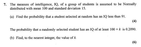 A Level Edexcel Maths Statistics Hypothesis Testing Normal Distribution The Measure Of