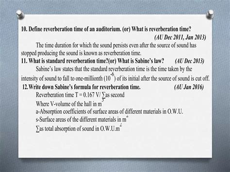 UNIT II ACOUSTICS PPT QA Pptx
