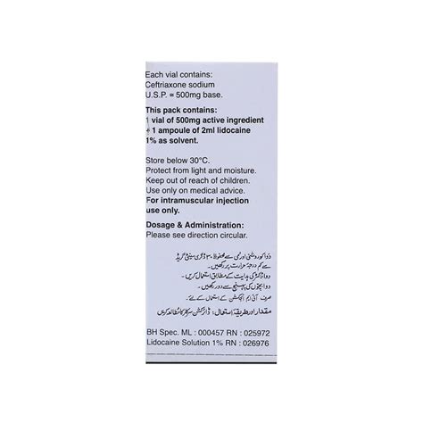 Inocef Im 500mg Injection 1 Vial Uses Benefits Side Effects