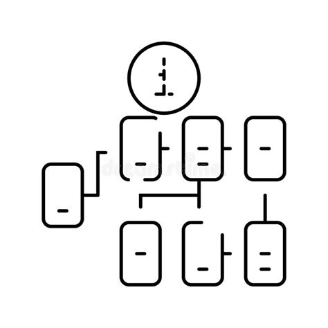 Information Architecture Ux Ui Design Line Icon Vector Illustration Stock Illustration