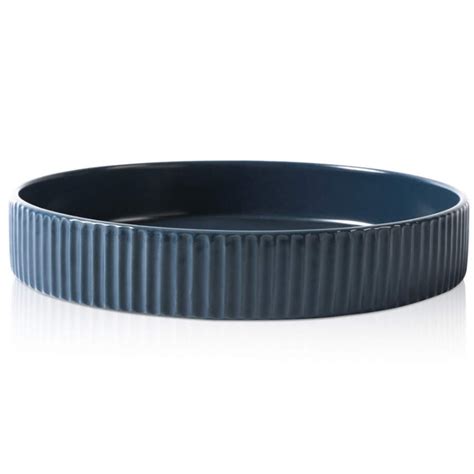 Lusso Ash Blue 8 Individual Pasta Bowl By Christian Siriano New York