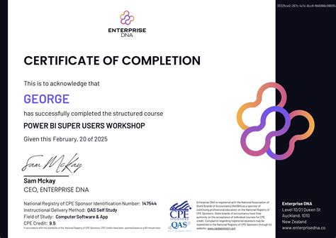 Enterprise Dna Certification George