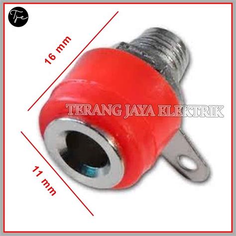 Banana Socket Female Plug Terminal Binding Post Connector Panjang 16mm Lazada Indonesia