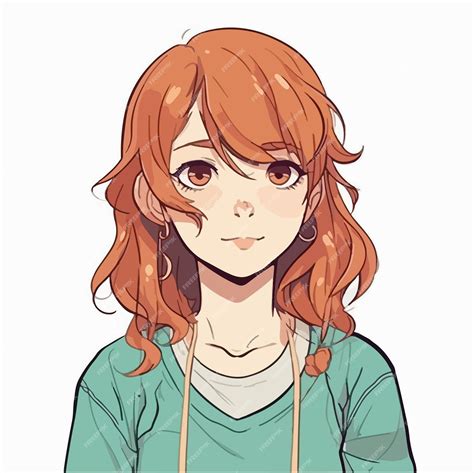 Junge Süße Mädchen Anime Stil Charakter Vektor Illustration Design