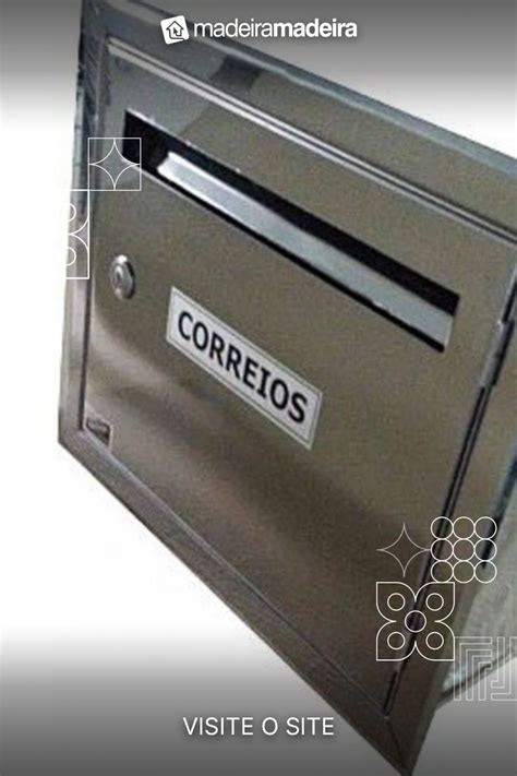 Caixa De Correio Inox Modelo Vertical Com Abertura Frontal Madeiramadeira Caixa De Correio