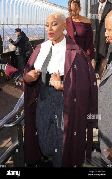Jerrie Johnson Visits The Empire State Building To Celebrate Prime