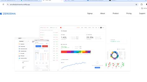 Zerodha Dashboard Project Completed