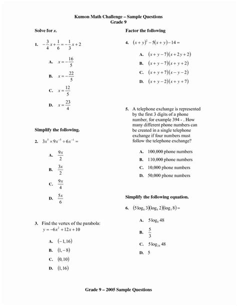 Worksheet Ideas Kumon Math Worksheets Third Grade Online — Db