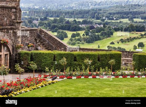 Queen Anne Garden Stirling Castle Stirlingshire Scotland Uk Stock