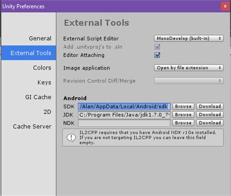Unity Game Engine Error When Building An Android Apk In Unity3d Stack Overflow