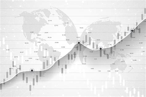 주식 시장 및 교환 주식 시장 투자 거래의 캔 들 스틱 그래프 차트 주식 시장 데이터입니다 낙관적인 포인트 그래프의 추세입니다 벡터 일러스트 레이 션 가벼운에 대한 스톡