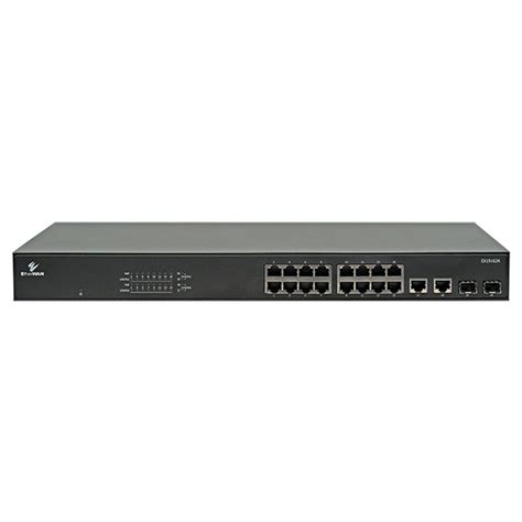Etherwan Ex19162a Unmanaged 16 Port Gigabit Poe Ethernet Switch With 2 Avlgear