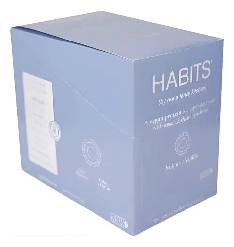 Habits Proteína Vegana Sabor Vainilla Caja Con 16 Sobres De Envío Gratis