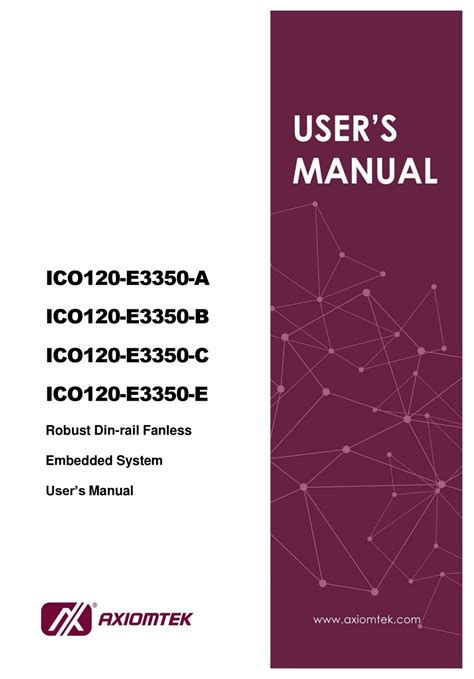 Axiomtek Ico120 E3350 A User Manual Pdf Download Manualslib