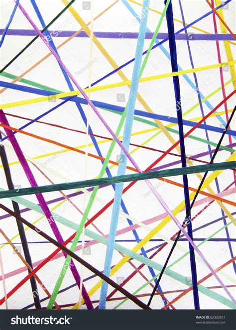 Straight But Colorful Lines Are Placed Overlapping Each Other Like Pixel Or Pick Up Sticks All