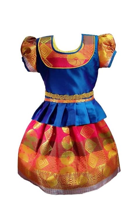 Buy Gtmax Traditional Silk Cotton Pattu Pavadai Set Karthika Pattu