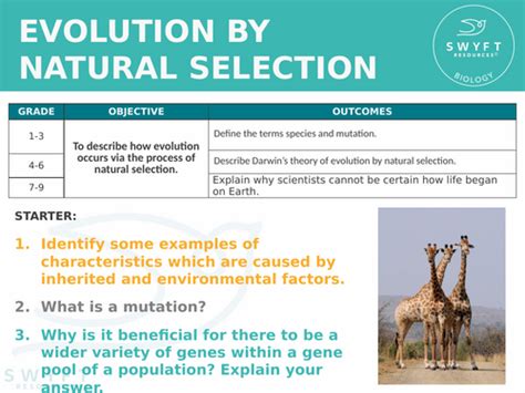 New Aqa Gcse Biology Inheritance Variation And Evolution Lessons