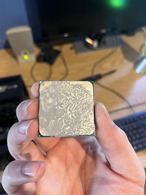 After Removing My Cpu The Thermal Paste Looks Like This Its Not That Old What Could This