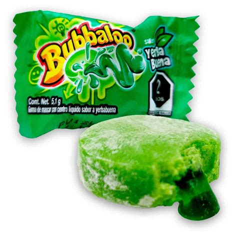 Adams Bubbaloo Yerbabuena 50 Pieces Pack Buy At My Mexican Candy
